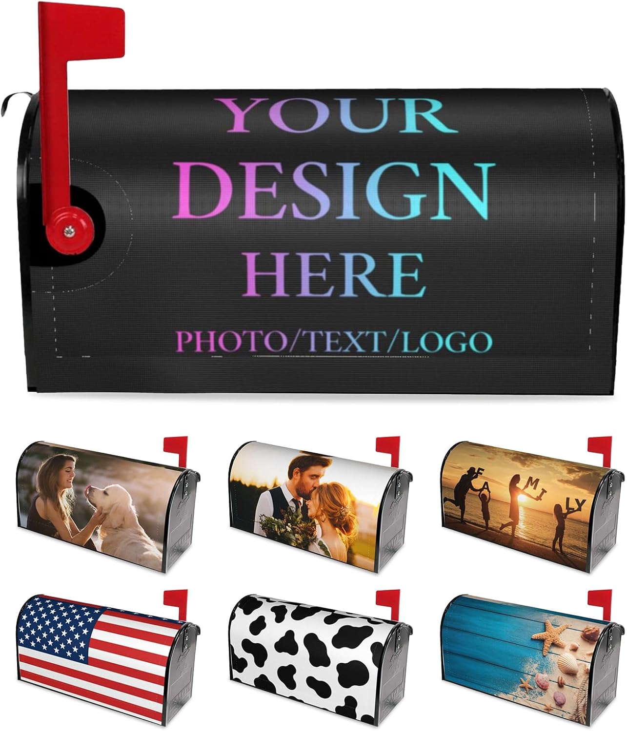 Amazon.com: Custom Mailbox Covers, Personalized Post Wraps Letter Box ...
