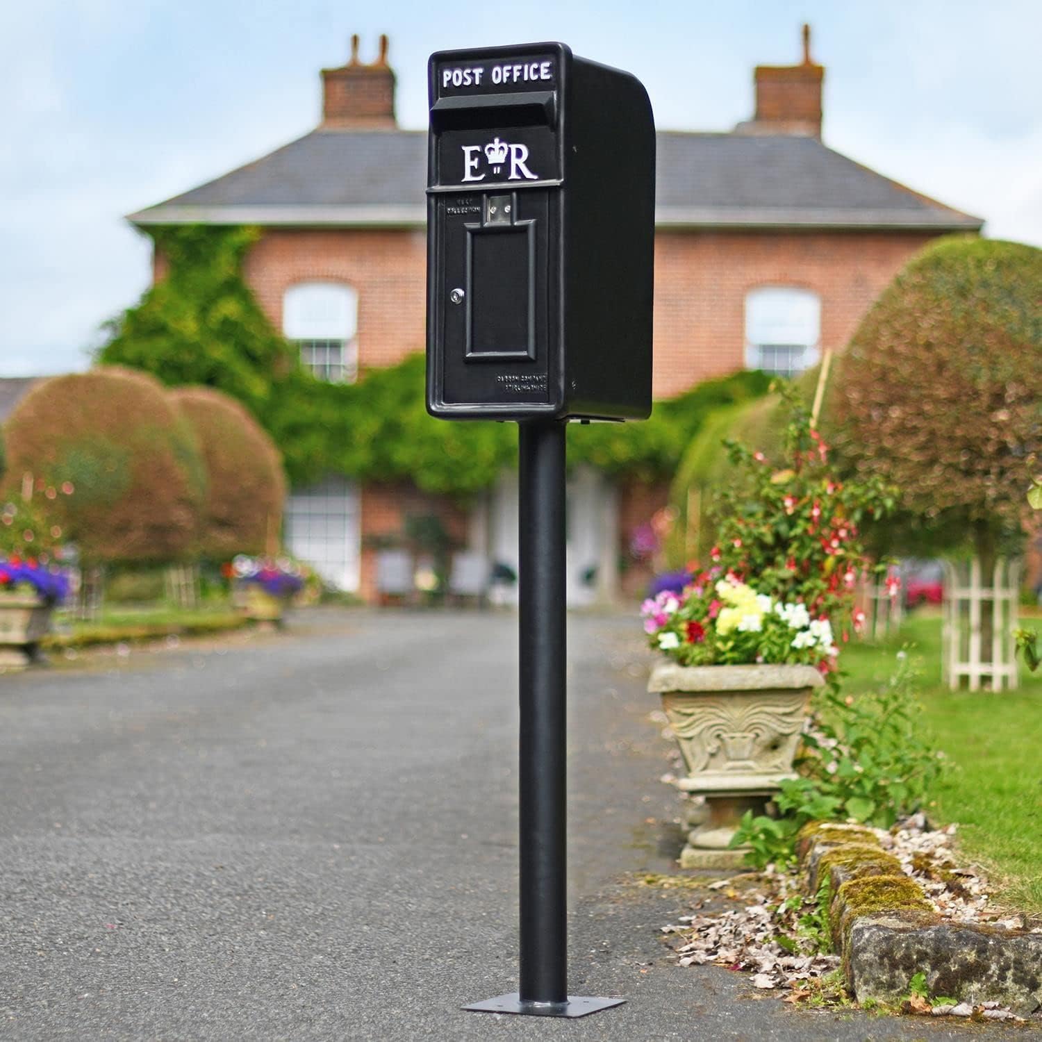 "Original Reproduction" Black Elizabeth Regina Post and Parcel Box with ...