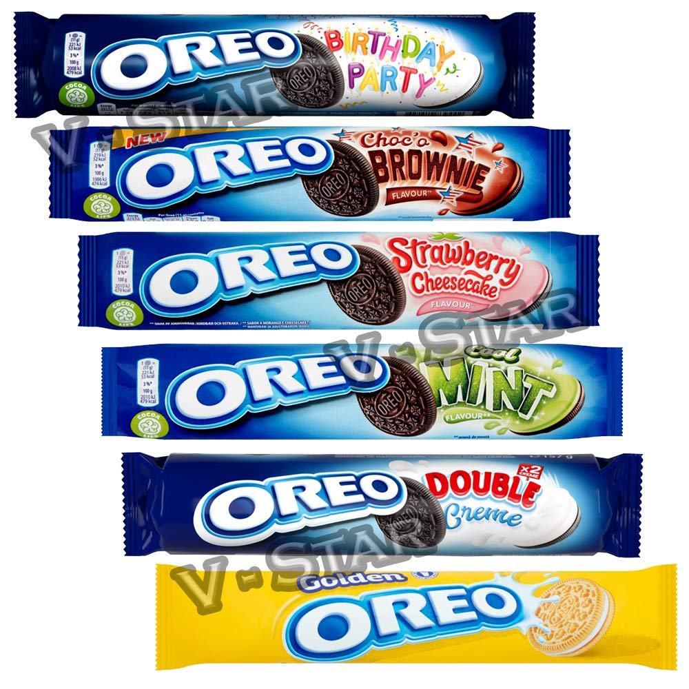 Buy x 6 Mixed Oreo Chocolate Biscuits Packs Different Types Fresh Stock ...