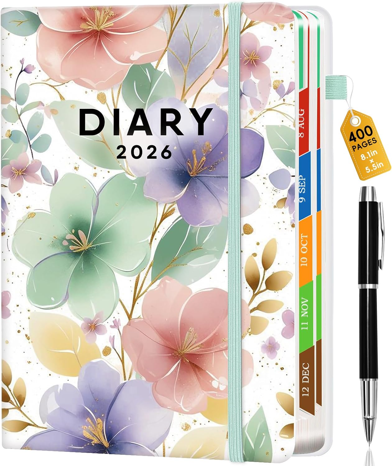 Pcuntslo Academic Diary 2026 A5 400 Pages Week to View Work Diary from ...