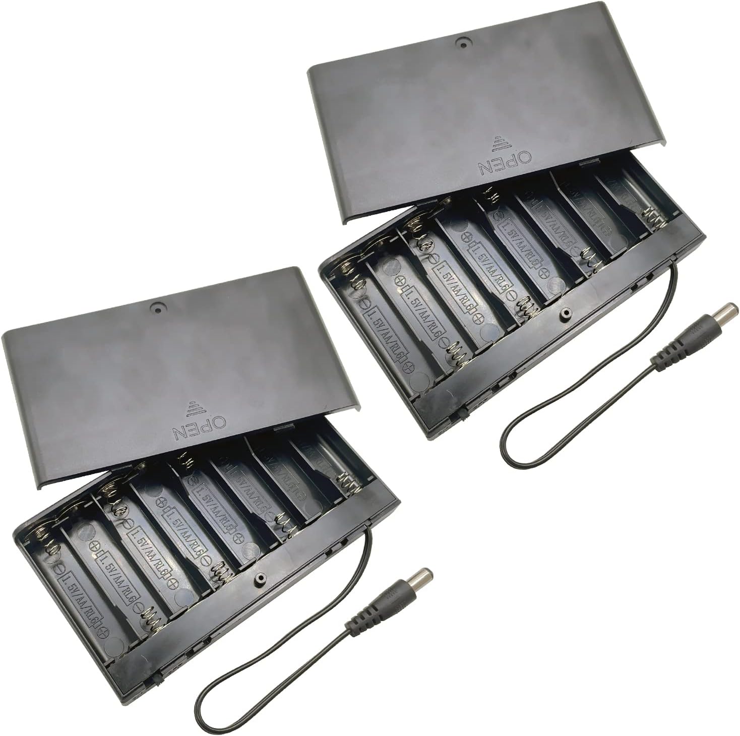 Amazon.com: Jstincal 8AA Battery Holder, 8 AA Battery Box, 8 x 1.5V AA ...