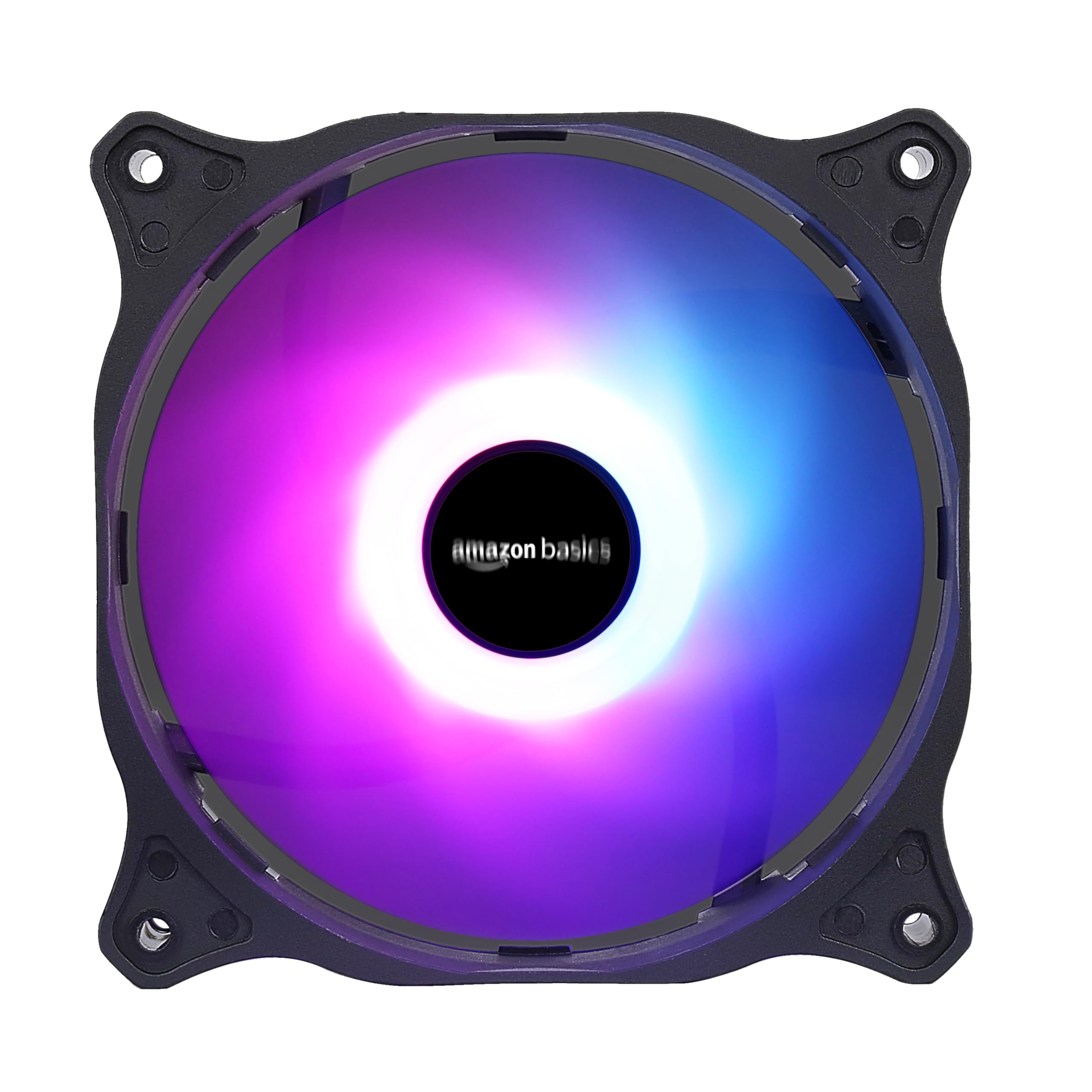 Amazon Basics Computer Case Fan, ARGB, Hybro bearing, 1200 RPM, 48 CFM ...