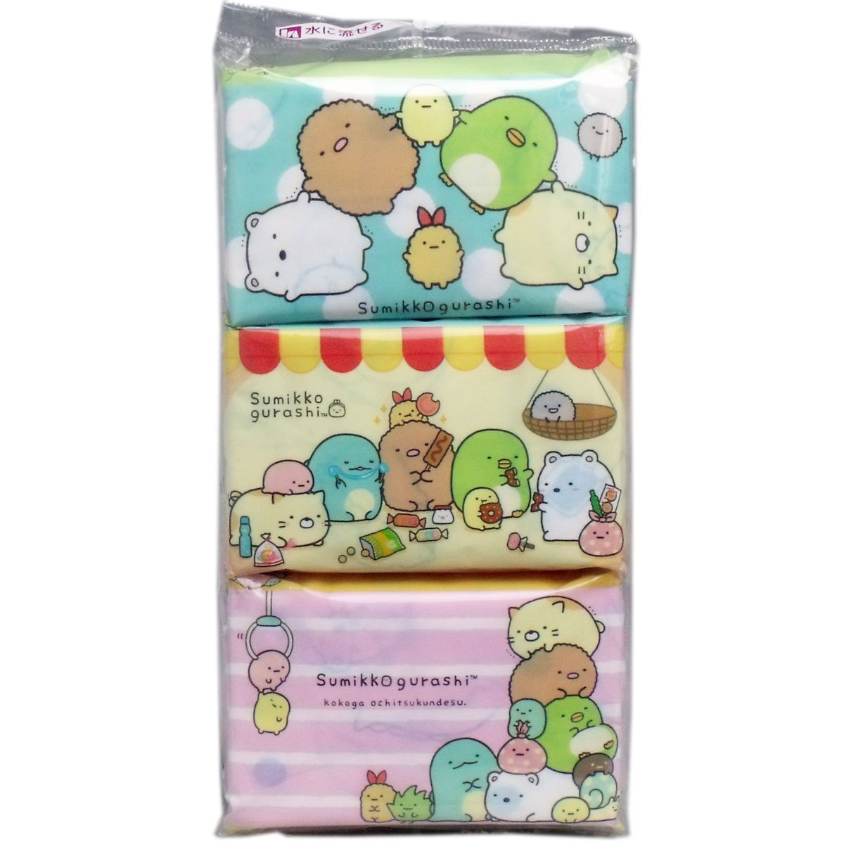 Amazon.com: Sumikko Gurashi Pocket Tissue 8 Sheet × 6 Pack : Health ...