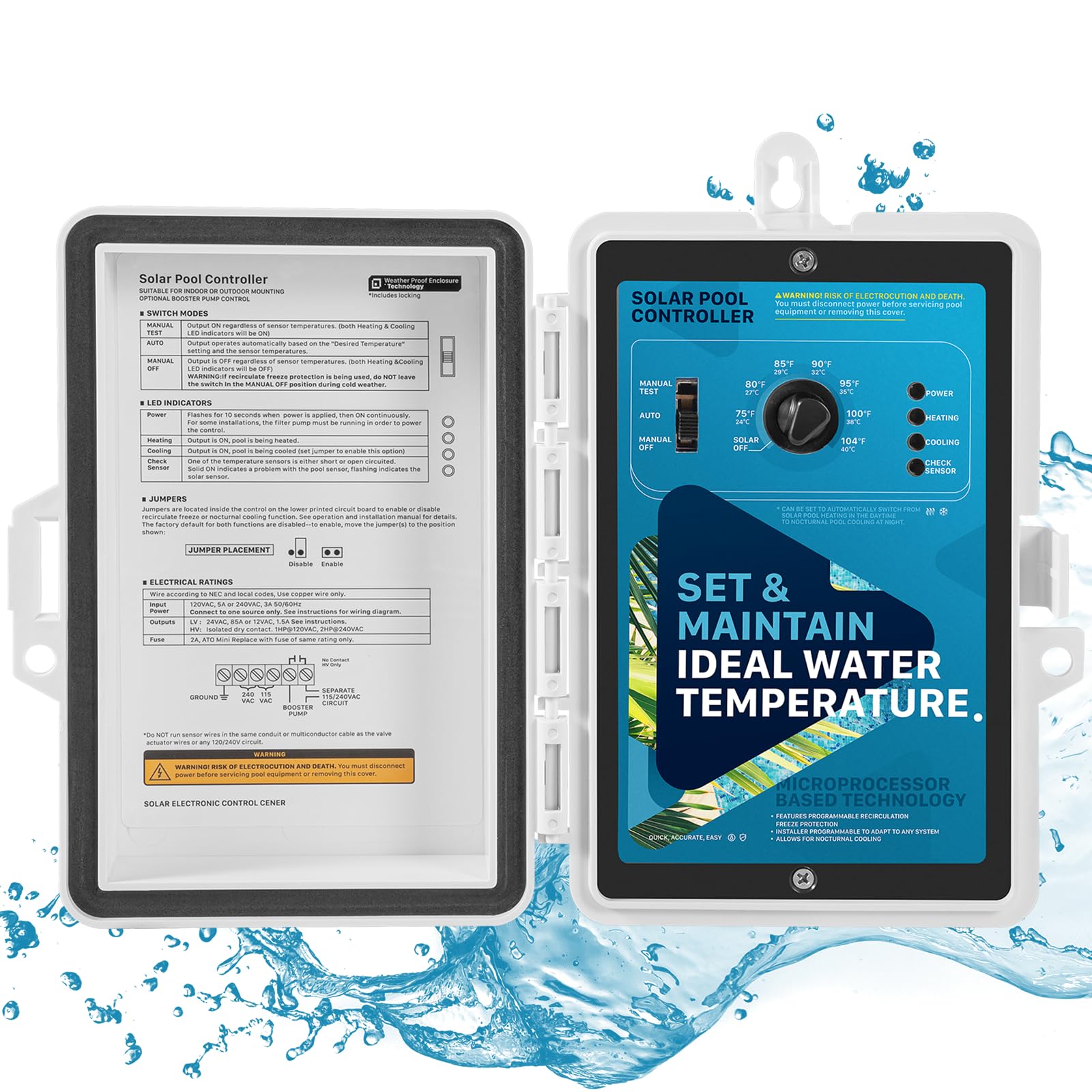 Snapklik.com : GL-235 Pool Solar Temperature Controller Replacement For ...