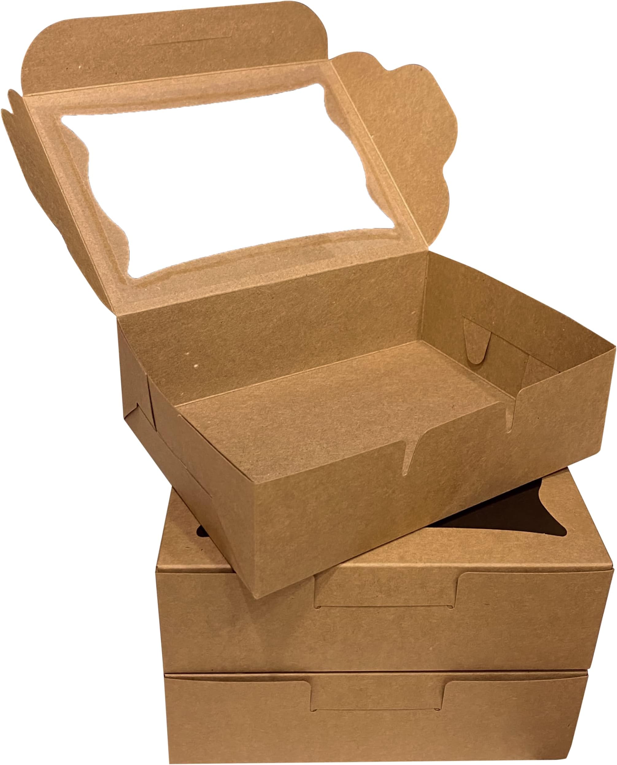 Amazon.com: ONE MORE [25pcs] 9inch Kraft Brown Bakery Boxes, Large Pie ...
