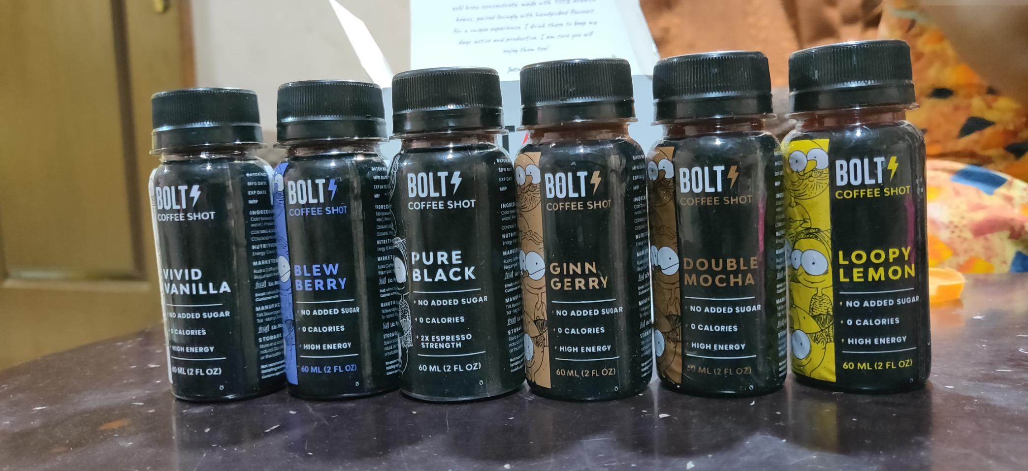 Bolt Cold Brew Coffee Shots - Vivid Vanilla Flavor | Premium Cold Brew ...