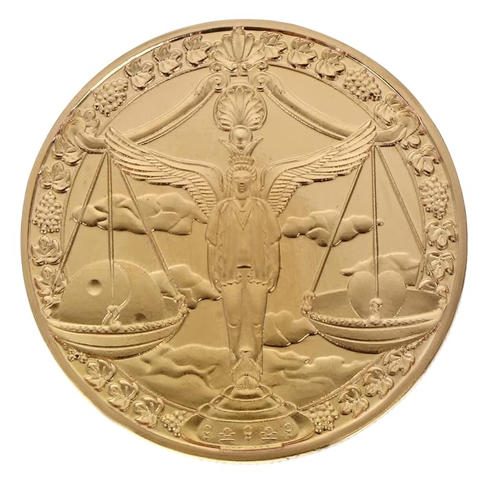 Buy TOYMYTOY 12 Constellation Commemorative Coins Libra Collection Coin ...