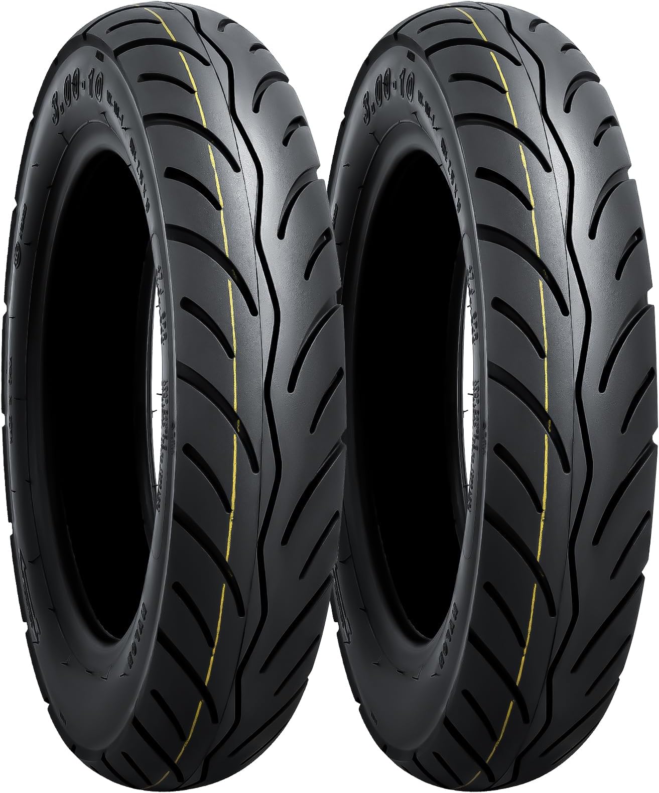 3.00-10 47J (TL 6PR) Scooter Tubeless Tires/Front or Rear Street ...