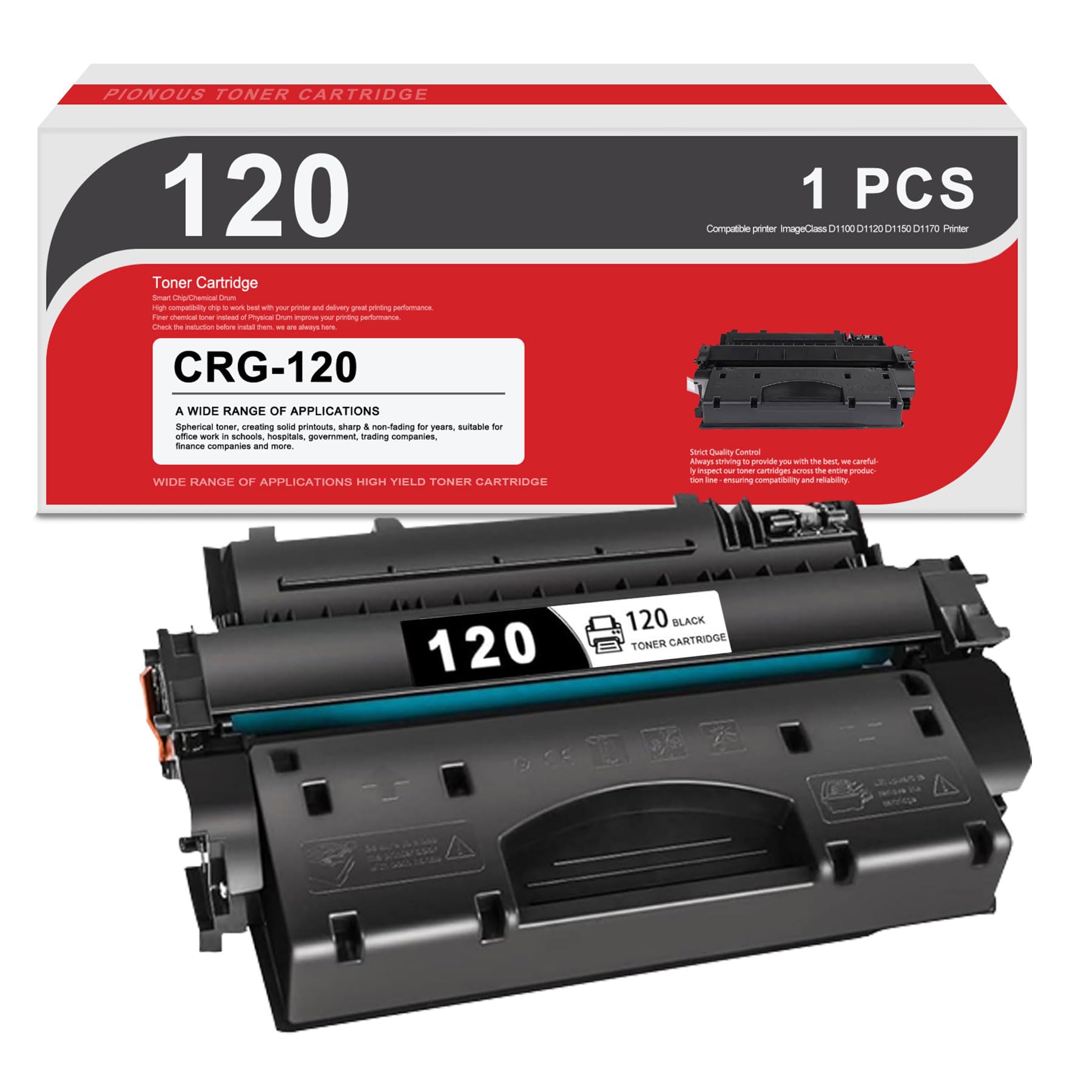 Amazon.com: 120 Toner Cartridge : 1 Pack 120 CRG-120 Toner PIONOS ...