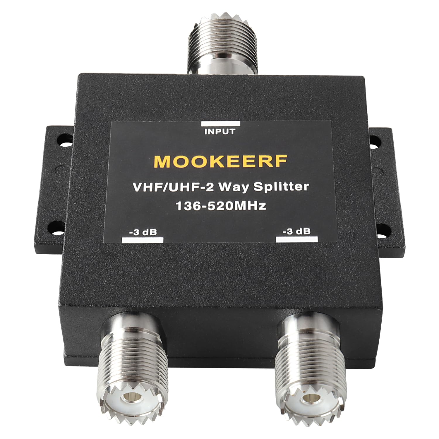 Amazon.com: MOOKEERF 2 Way Splitter UHF Female (SO239) Connector 50 Ohm VHF/UHF Splitter for 136 ...
