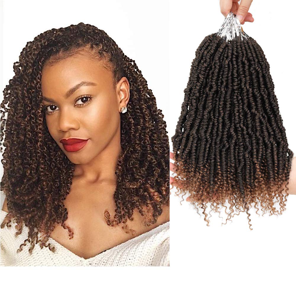 6 Packs Pre-twisted Spring Twist Hair, 14 inch Small Pre-twisted ...