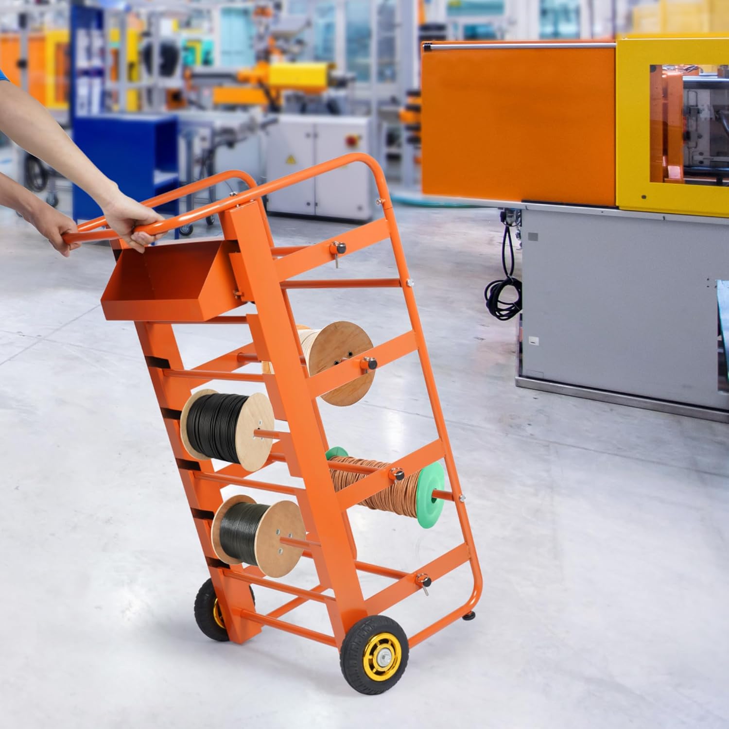 Baoz Wire Spool Rack Cable Caddy Wire Spool Cart Bahrain | Ubuy