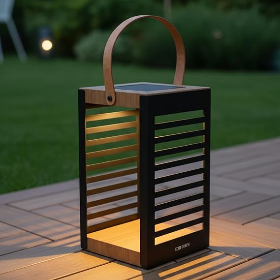 Amazon.com: Solar Lantern with Handle - Outdoor Solar Light (7.87×13.78 ...