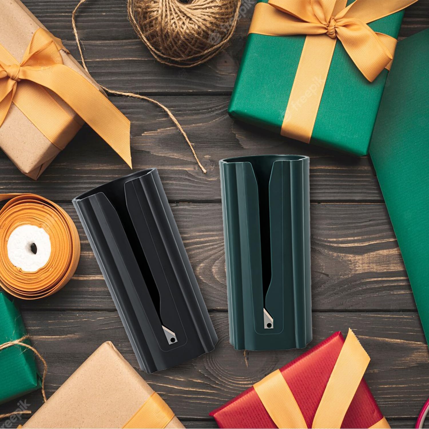 Wrapping Paper Cutter for Christmas, Upgraded Gift Wrap Paper Trimmer ...