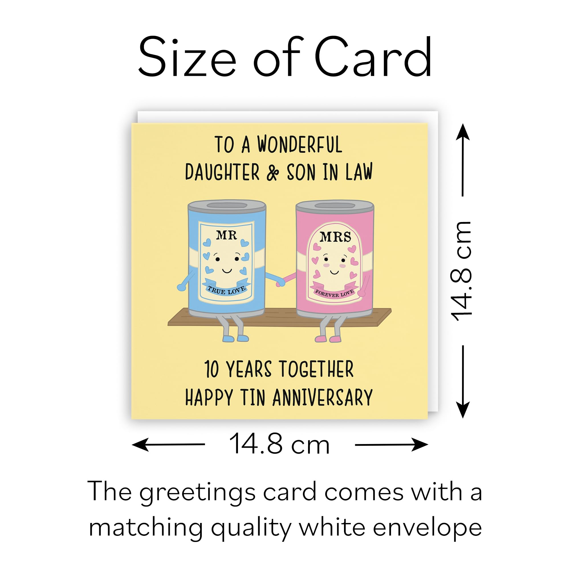 Hunts England – Daughter And Son In Law 10th Anniversary Card – To A ...