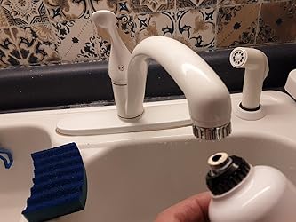 Movable Kitchen Tap Head, Delaman 360° Rotatable Faucet Spray Head ABS ...