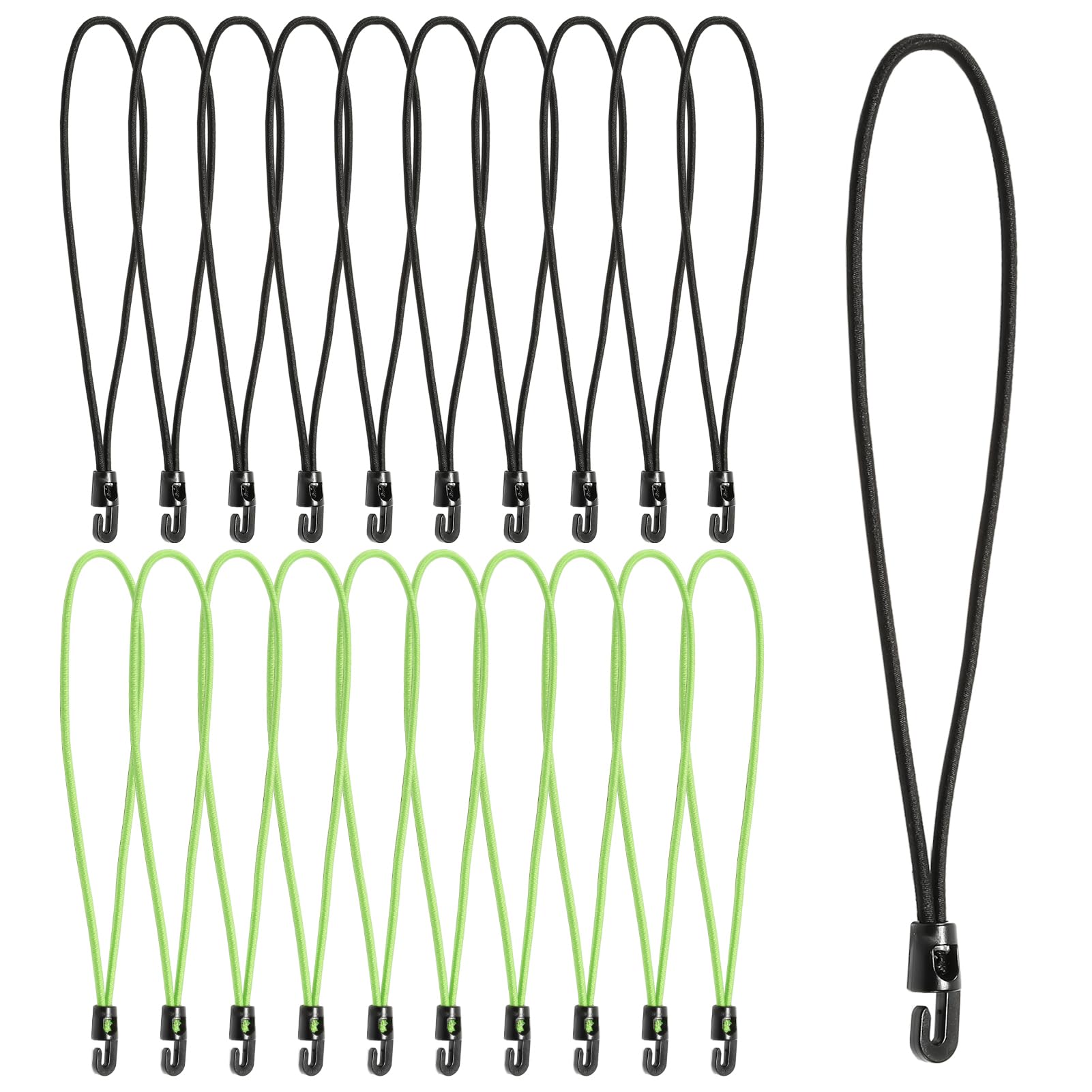 XIANGLE Bungee Loops with Mini Hooks, an Upgraded Replacement for Ball ...