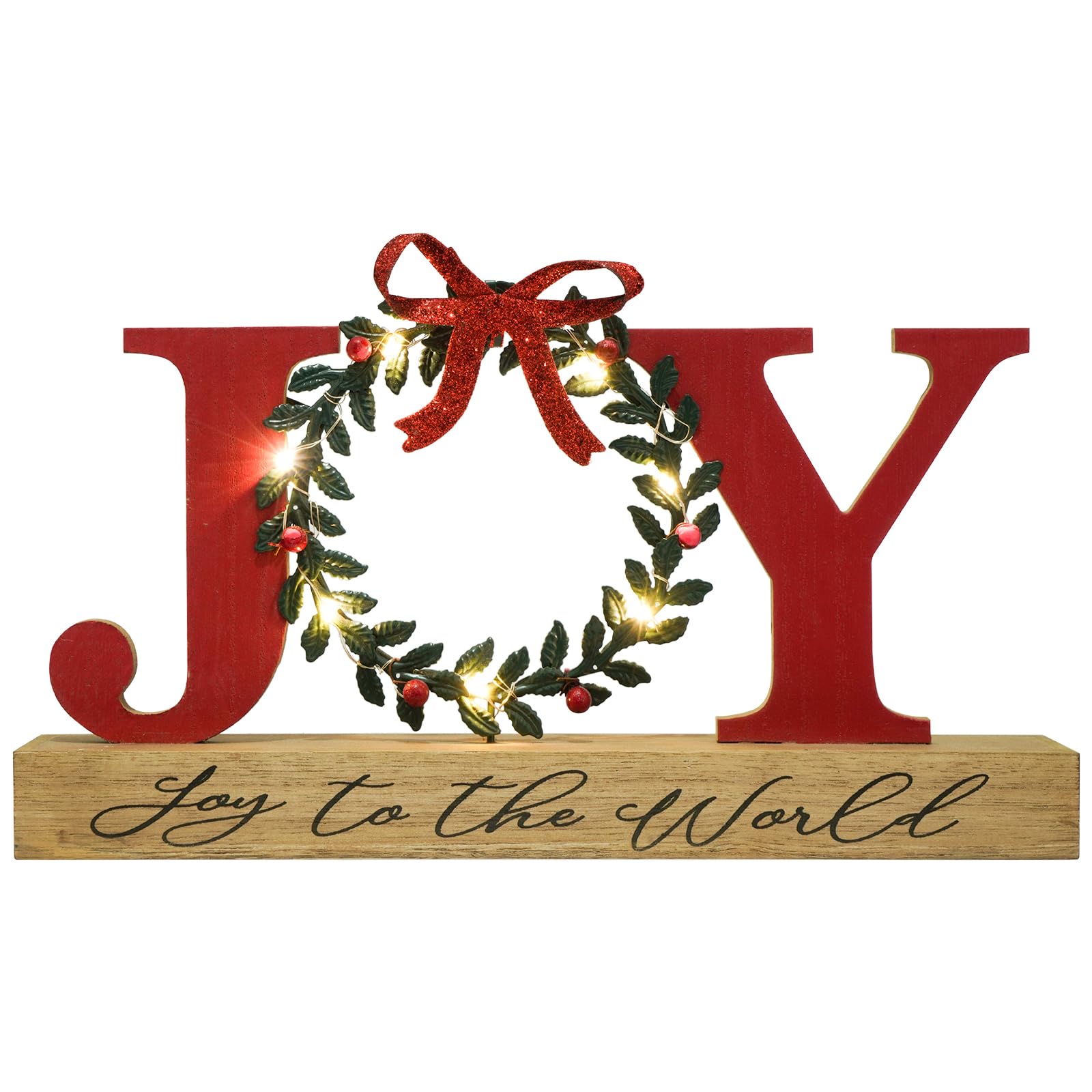 Amazon.com: Christmas Decorations for Home LED Lighted Joy Sign with ...
