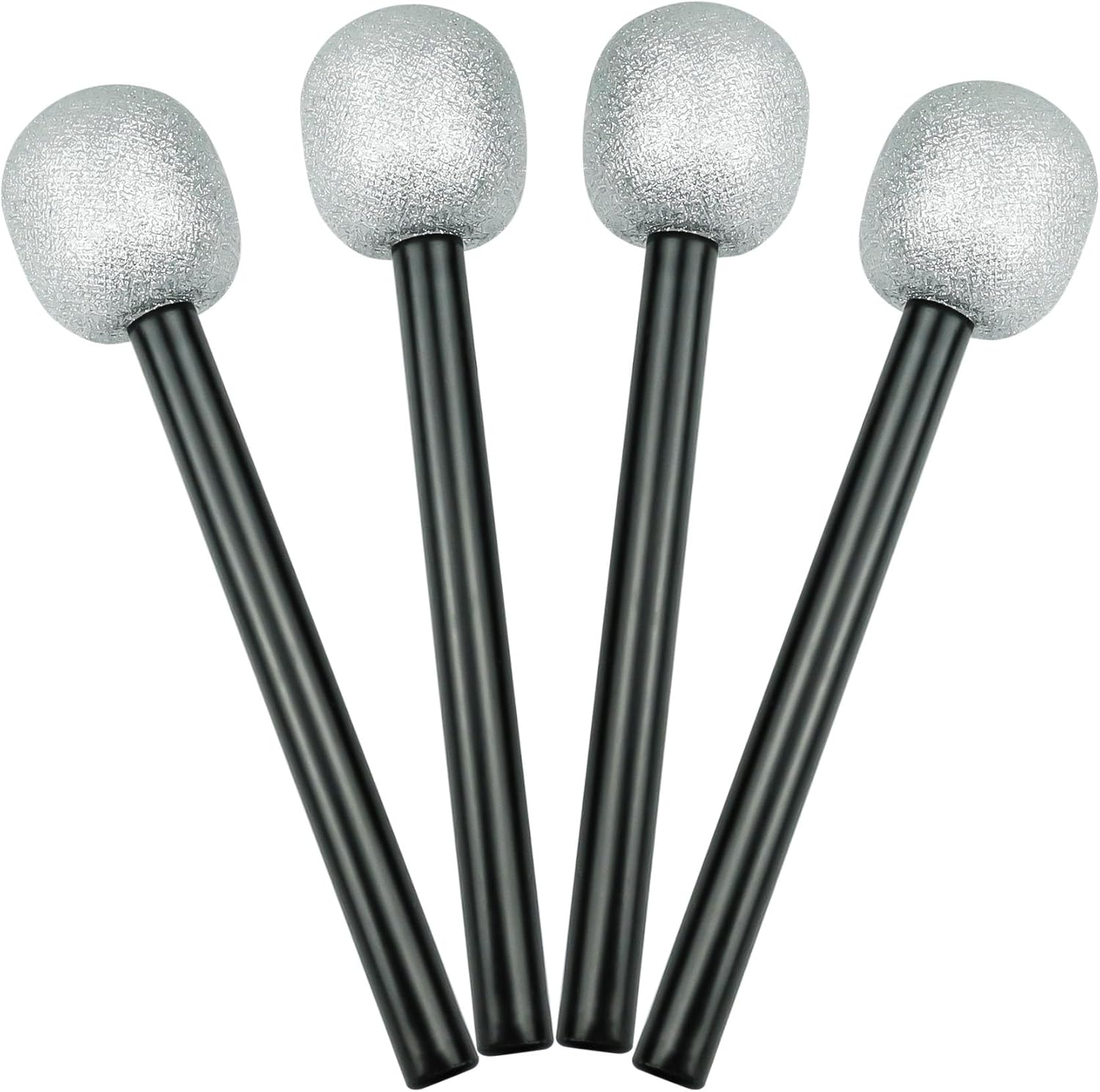 Amazon.com: Glitter Fake Microphones - 4 Pack Pretend Stage Microphones ...