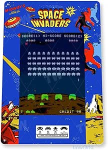 Amazon.com: Wenyisign Space Invaders Arcade Sign Game Room Sign Shop ...