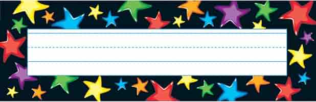 Men's Rash Guard Desk Name Plates - 36 Count Gel Stars Name Tags For ...