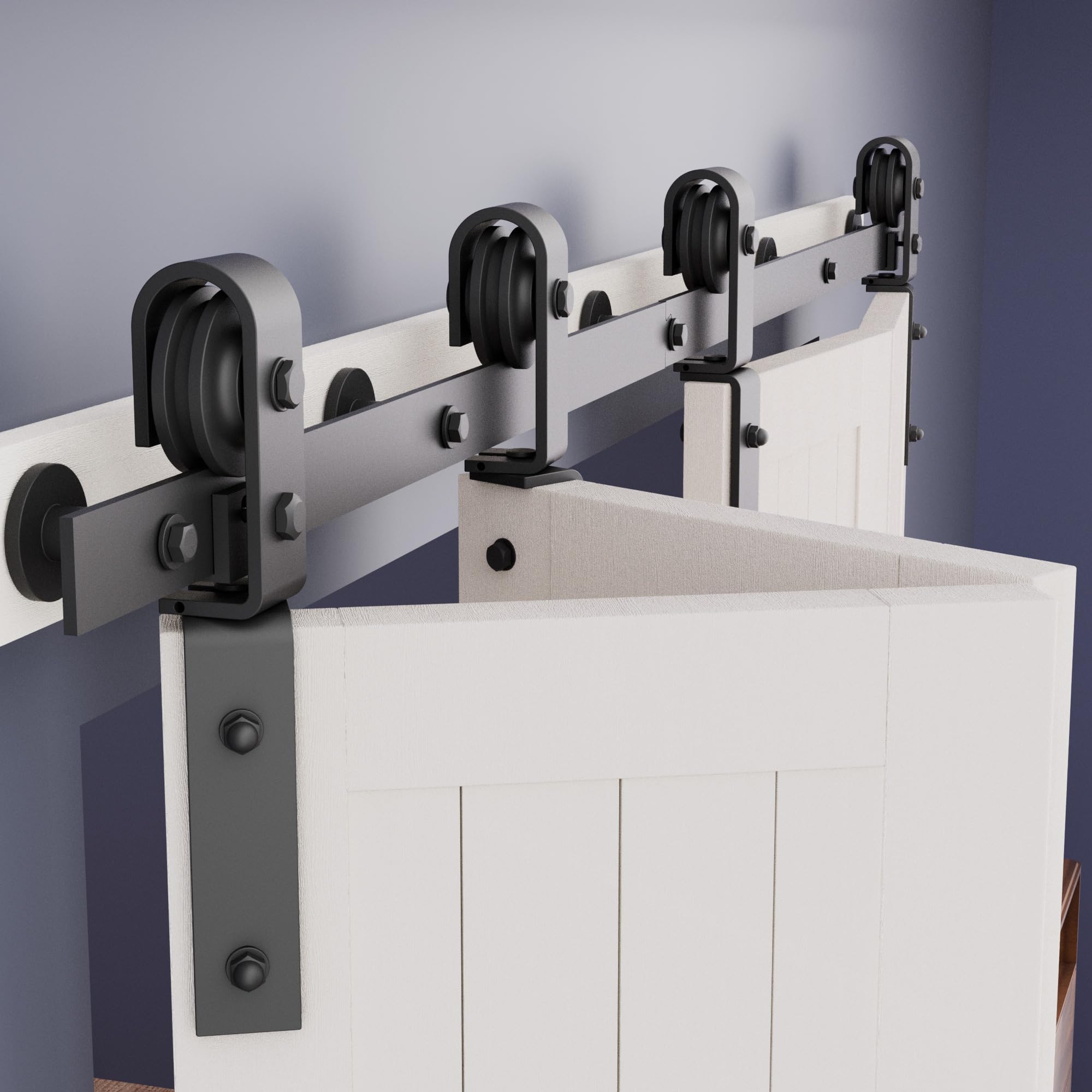 Snapklik.com : ZEKOO Bifold Barn Door Hardware: 60 Inch Bi Folding Door ...