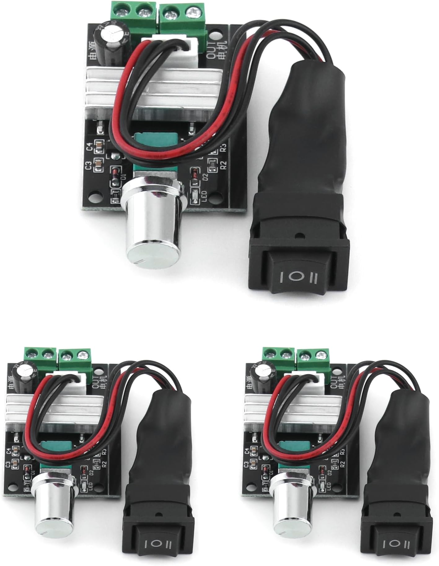 Amazon.com : QWORK 6V-28V 3A DC Motor Speed Controller Compact 80W PWM ...