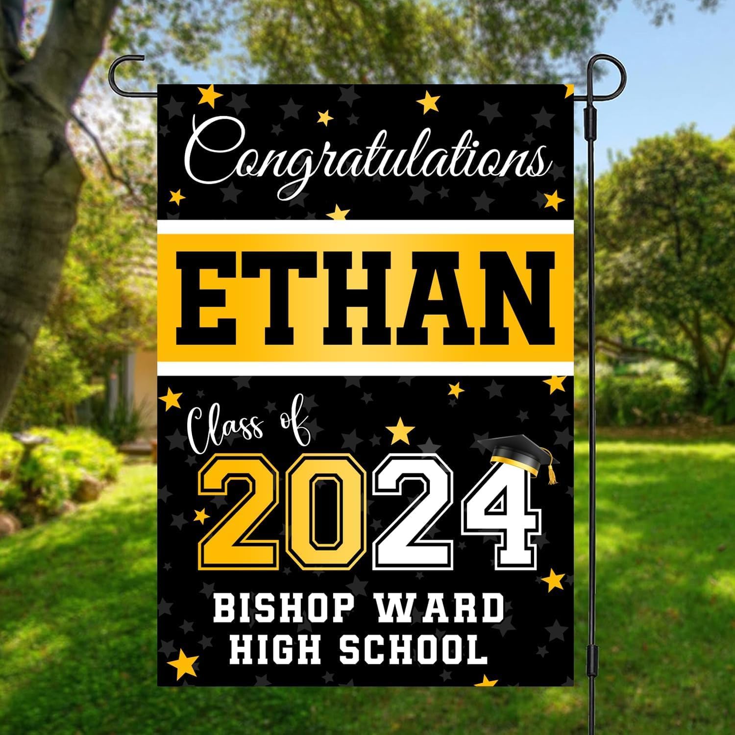 Amazon.com : Personalized Graduation Flag Class Of 2024, Graduation ...