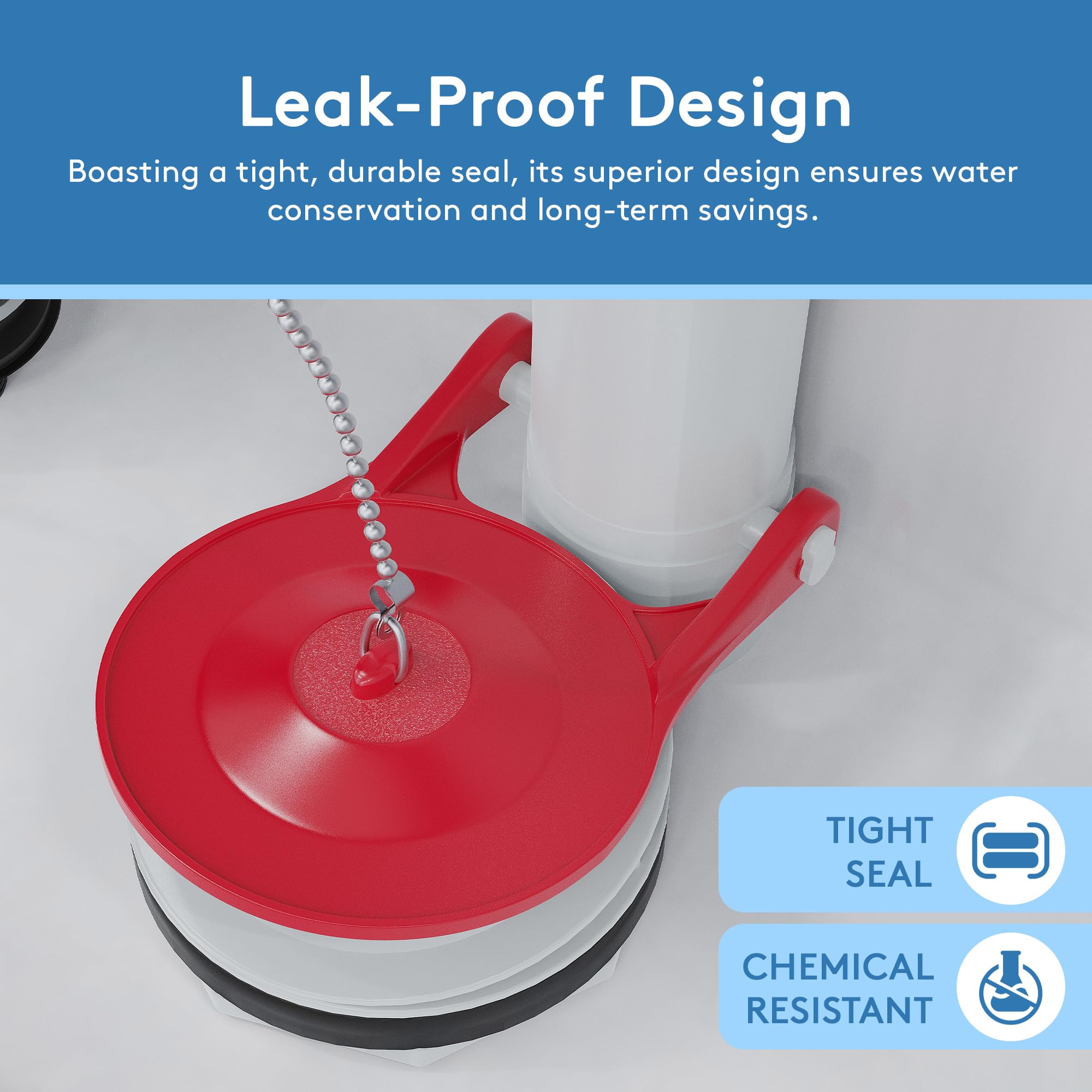 Snapklik.com : Ravine Toilet Flapper Replacement Kit Chlorine Resistant ...