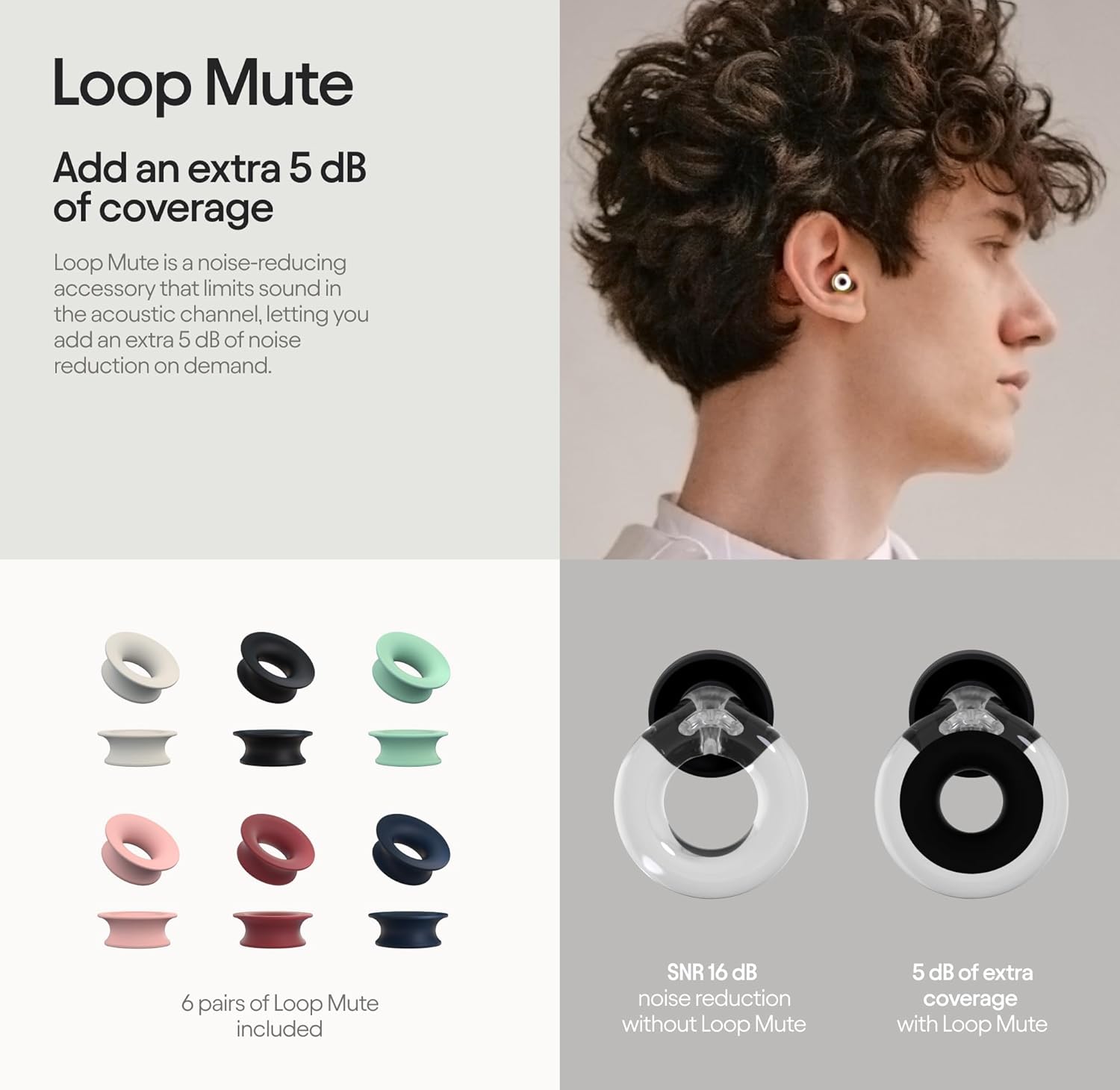 Loop Tapones para los oídos Ultimate Bundle (paquete de 3) Loop Quiet + Loop Experience + Loop ...