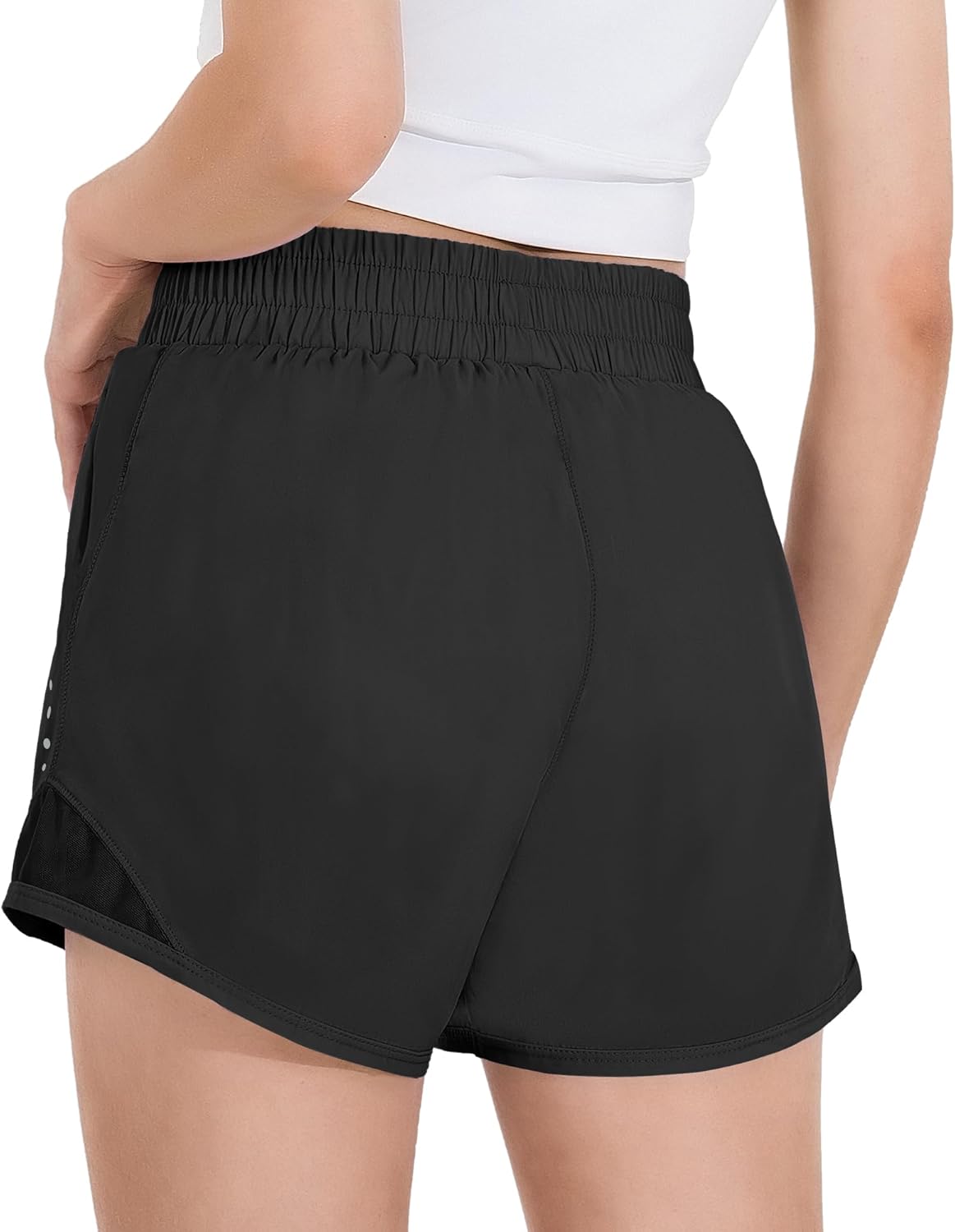 Girls Athletic Shorts with Liner Quick Dry Running Soccer Shorts with ...