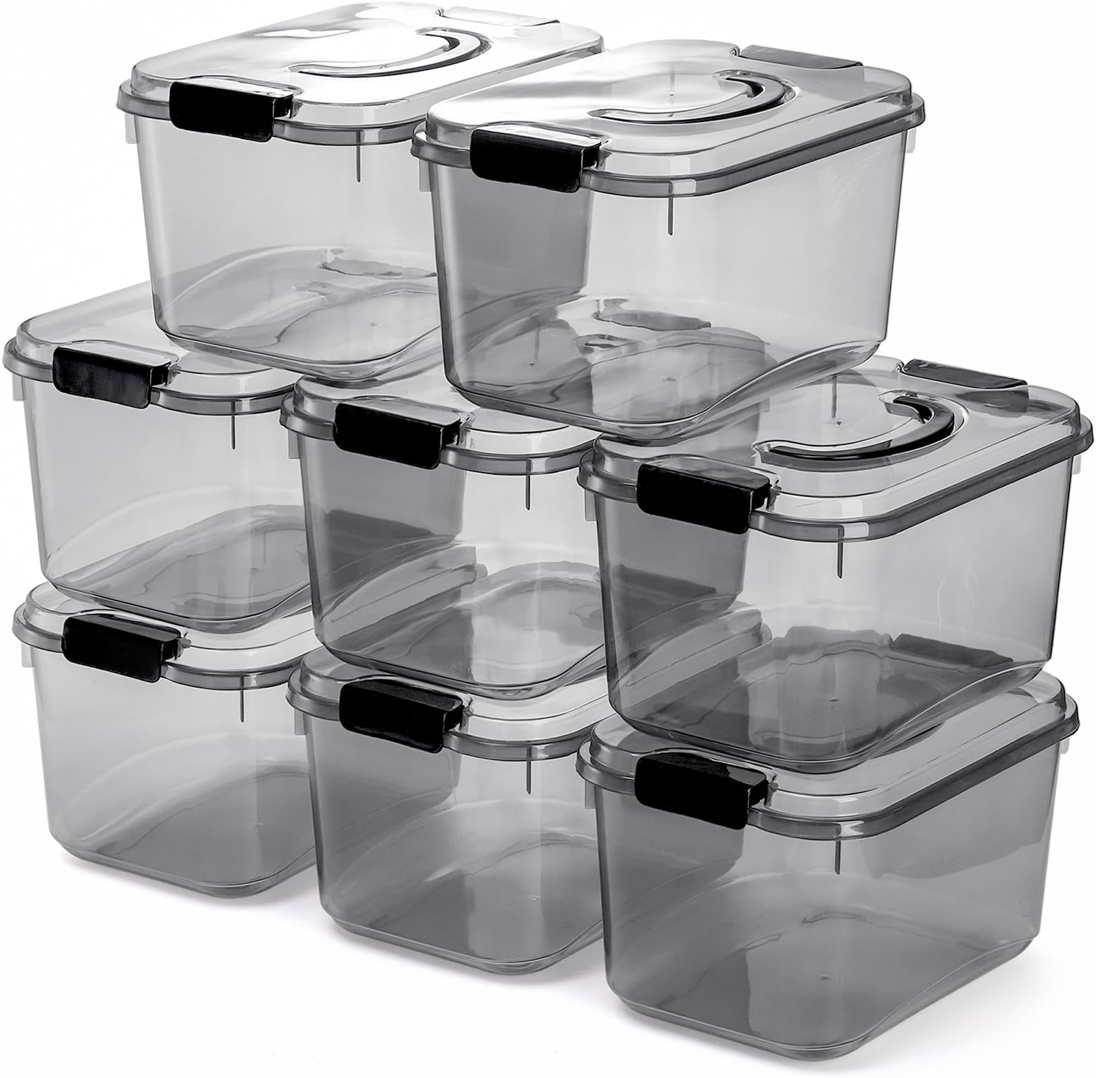 Amazon.com - SiliFine 4 Pcs 7.09 x 5.2 x 3.43 Inch Clear Plastic ...