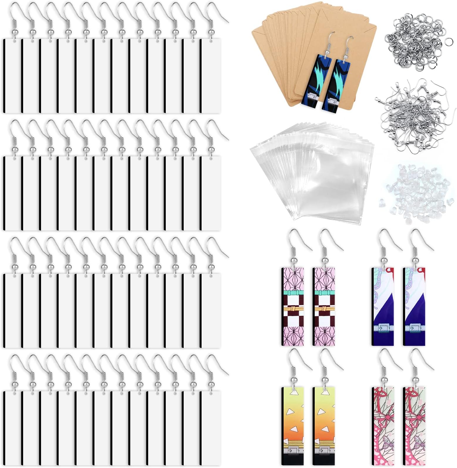 Amazon.com: Pletpet 32Pcs Sublimation Earring Blanks, 12 Styles ...