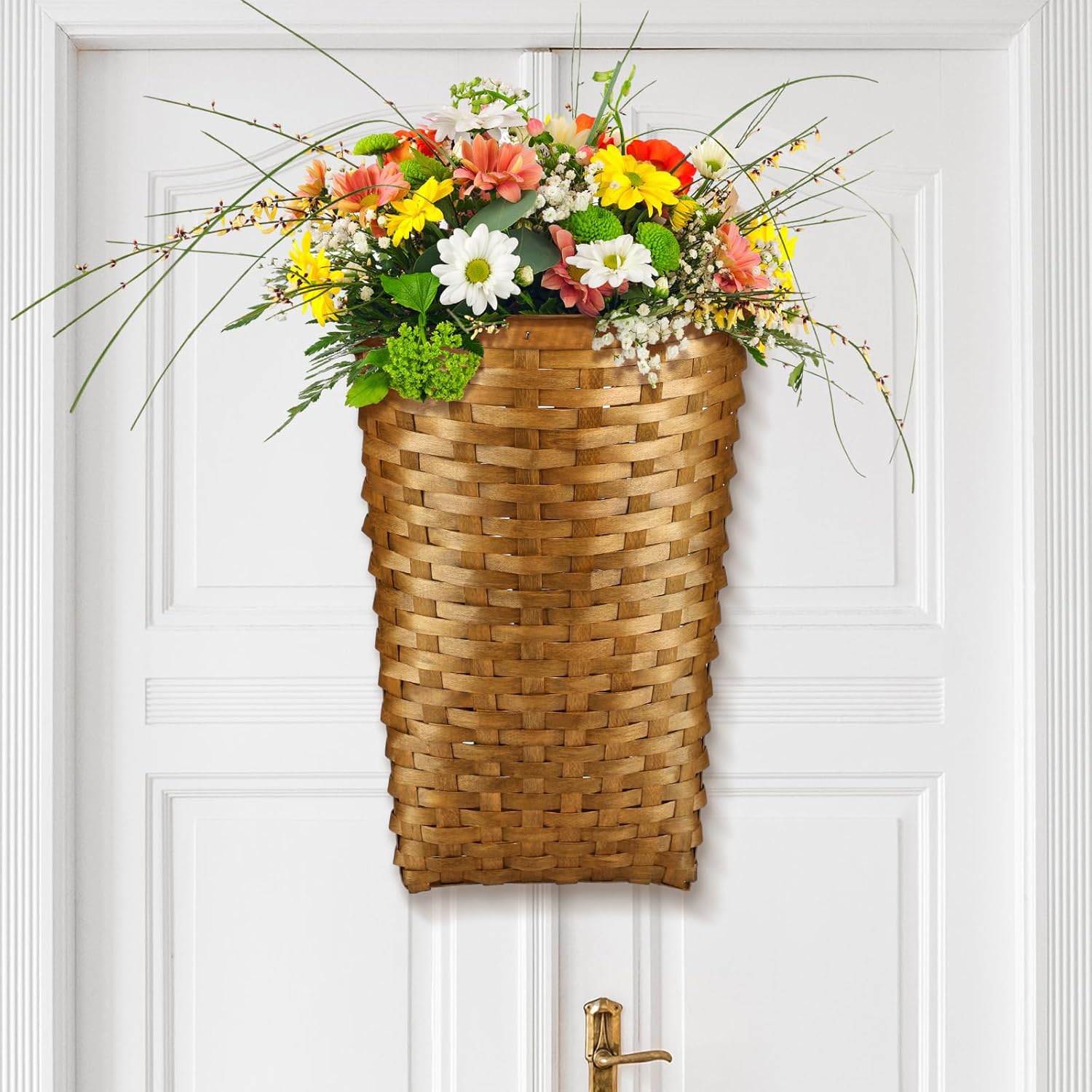 Amazon.com - Domensi 15.5 x 10 x 7.5 Inch Front Door Basket Woven Wall ...