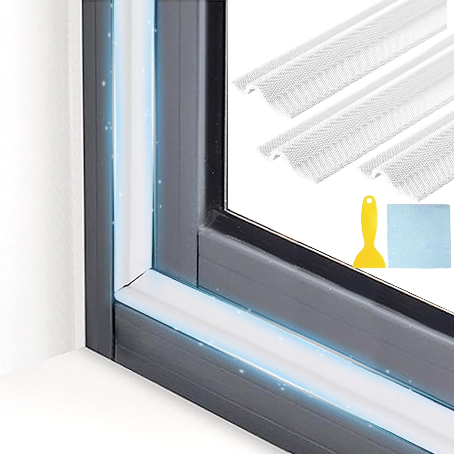 Daily Treasures 19.7Ft Window Draft Stopper Foam Seal Strip with ...