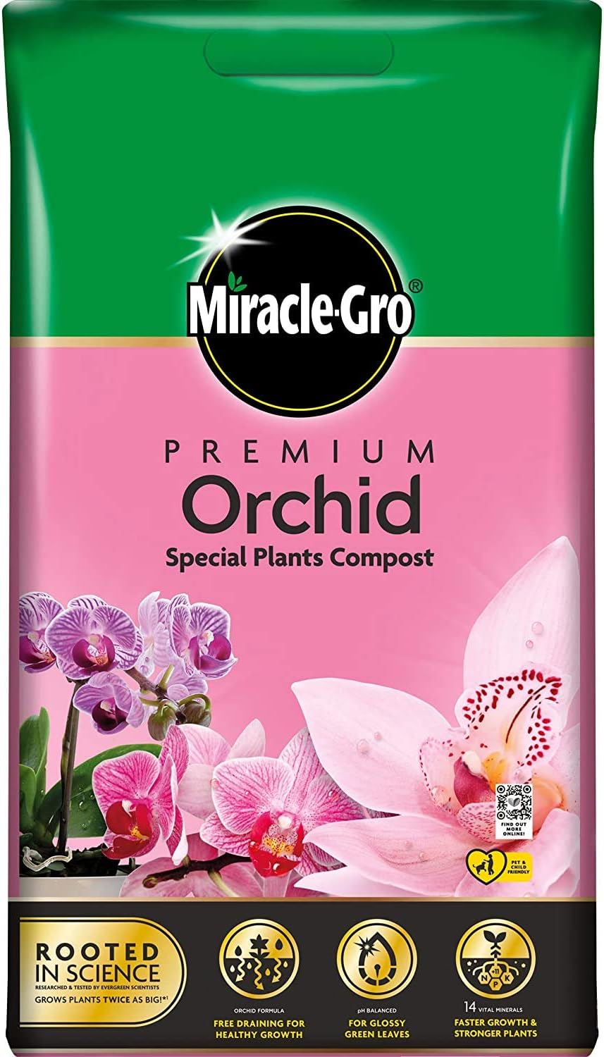 Miracle-Gro Premium Orchid Compost 6L Easy Carry Pack : Amazon.co.uk ...
