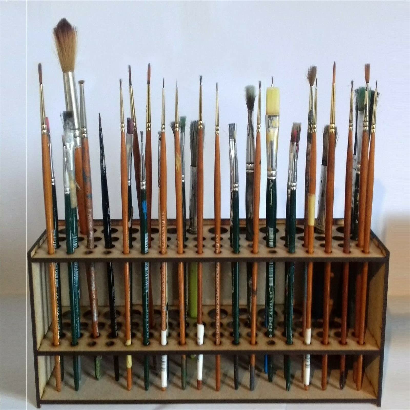 Amazon.com: Brush Holder Paintbrush Holder 67 Holes Paint Brush Holders ...