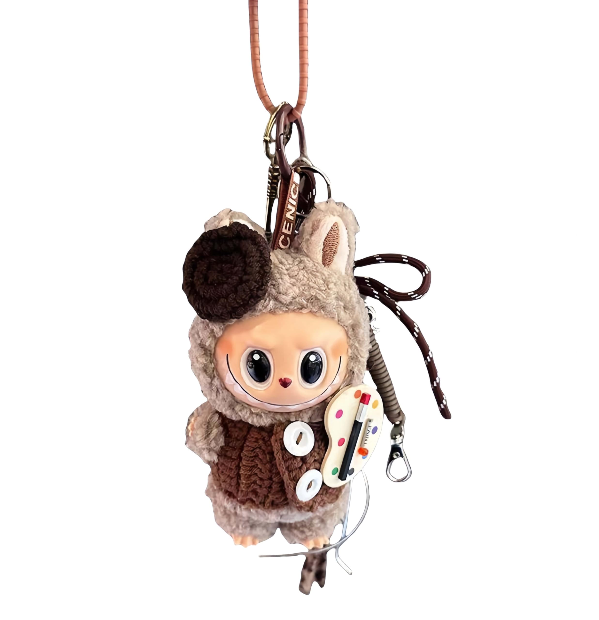 𝐋𝐚𝐛𝐮𝐛𝐮 Keychain，Labubu Plush Keychain Wings of Fortune Vinyl Plush the ...