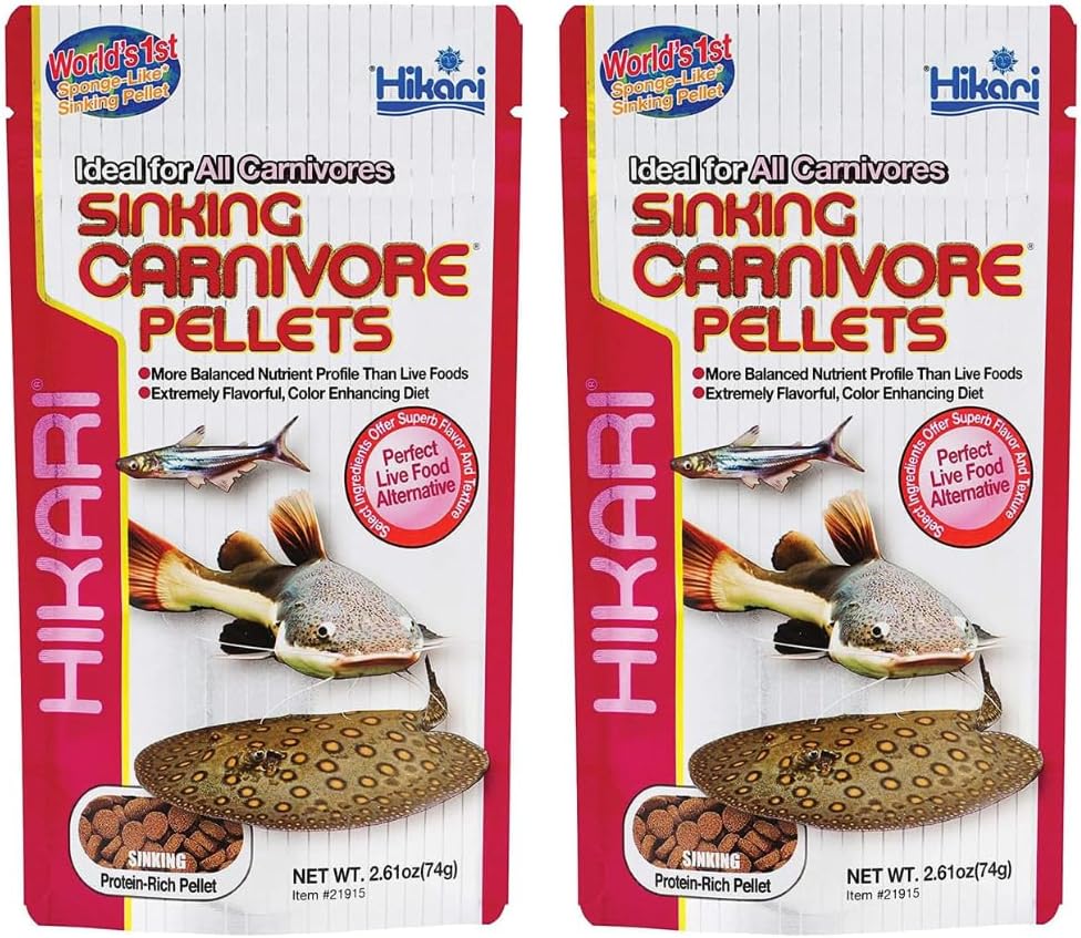 Amazon.com : Hikari Sinking Carnivore Pellets for Fish, 2.61 oz, Pack ...