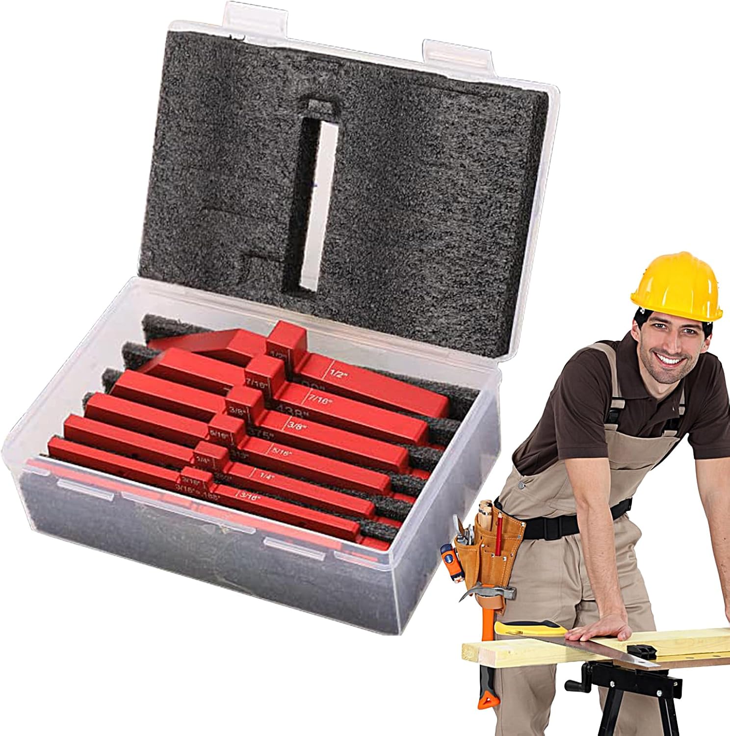 Virtcooy 7 Setup Blocks Height Gauge Set | Woodworking Setup,Table Saw ...