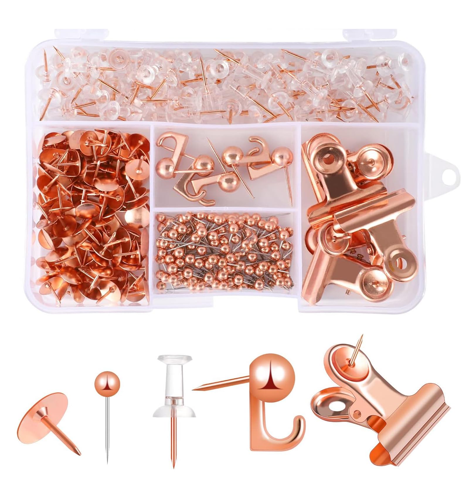 Amazon.com: RZJZGZ 310 Pcs Gold Push Pins Set Decorative Push Pins for ...