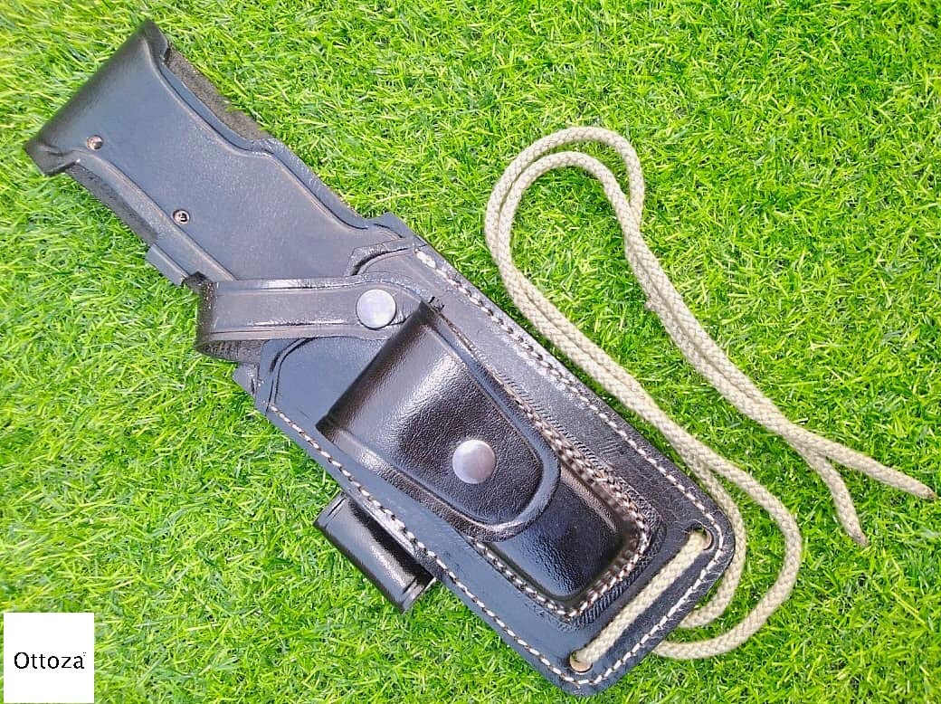 Ottoza Handmade Leather Knife Sheath Side Draw Knife Sheath - Bushcraft ...