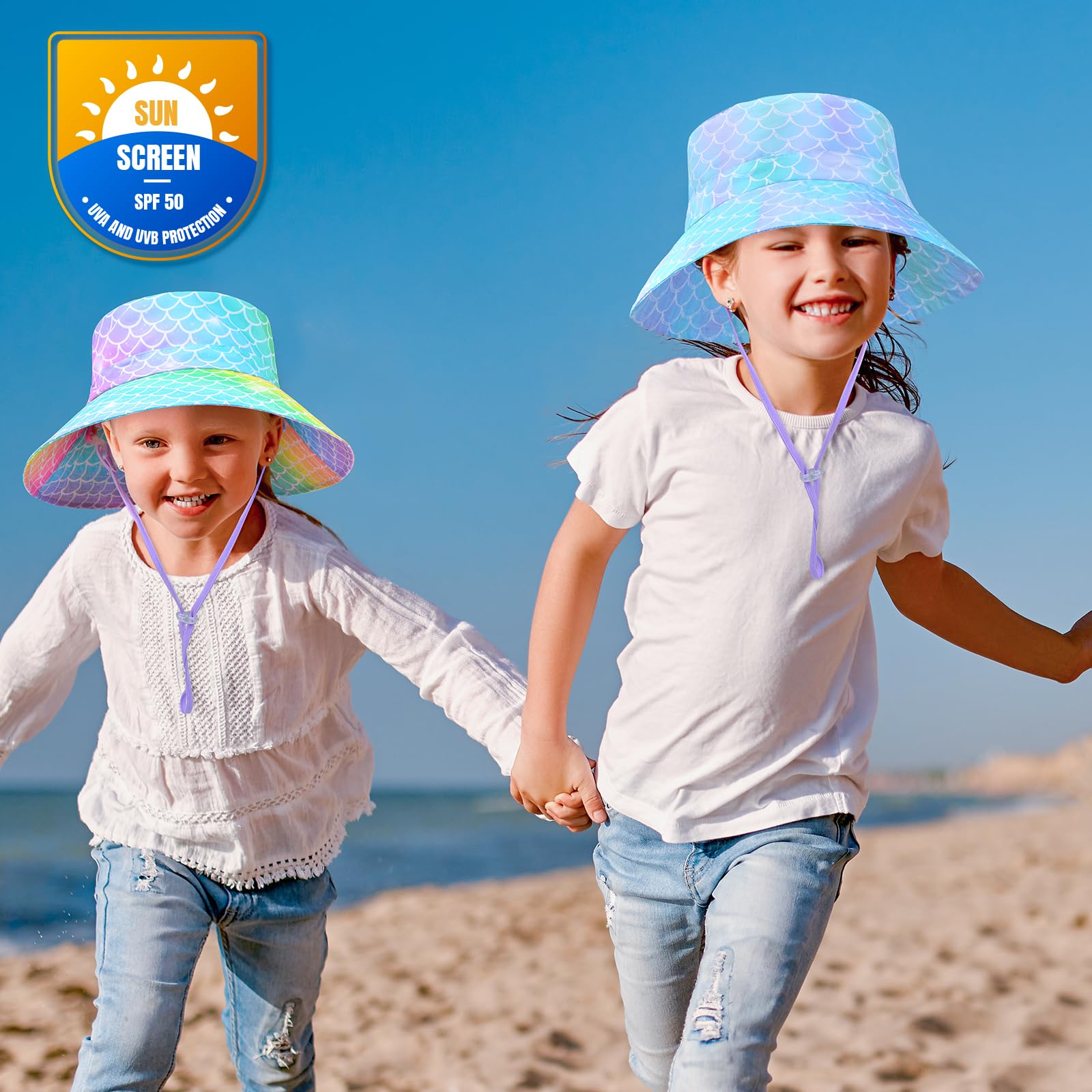 Snapklik.com : Girls Sun Hat For Kids UV Protection Unicorn Summer Hat ...