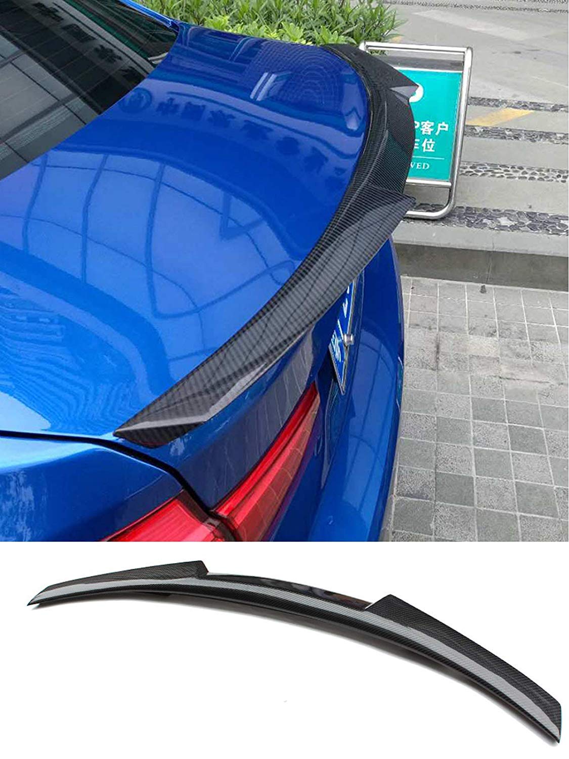 Buy Fandixin Passat Spoiler, Carbon Fiber M4 Style Rear Trunk Deck Lip ...