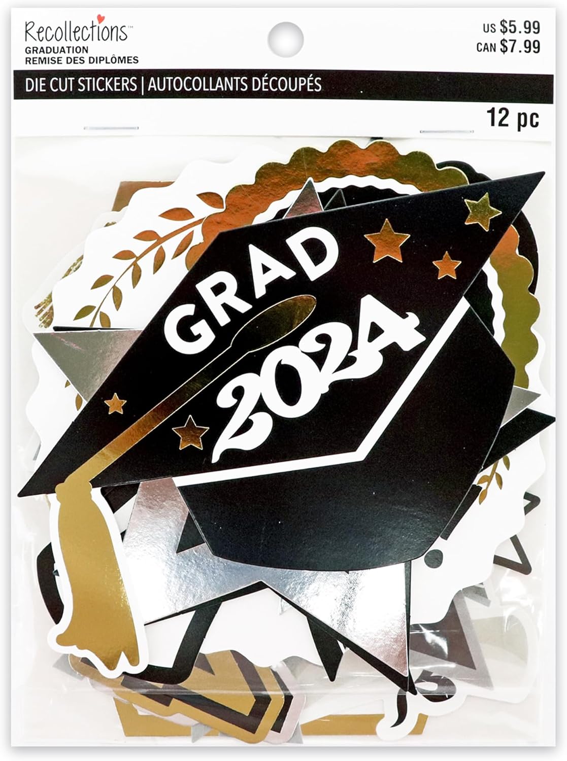 Amazon.com: Graduation Cap Die Cut Stickers by Recollections ...