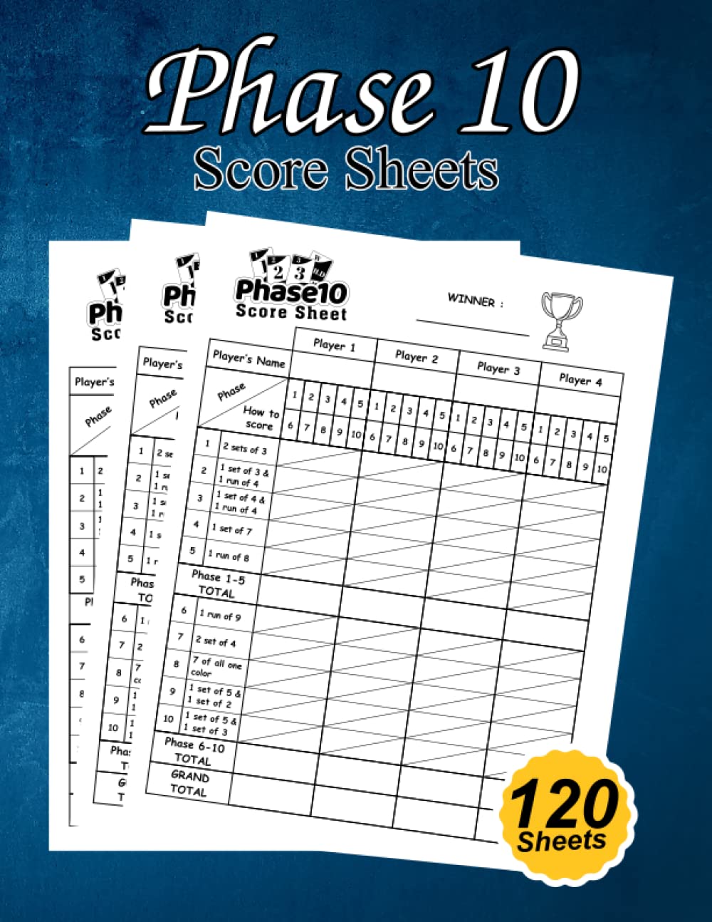 Buy Phase 10 Score Sheets: Perfect Scoresheet for Phase Ten Dice Game ...