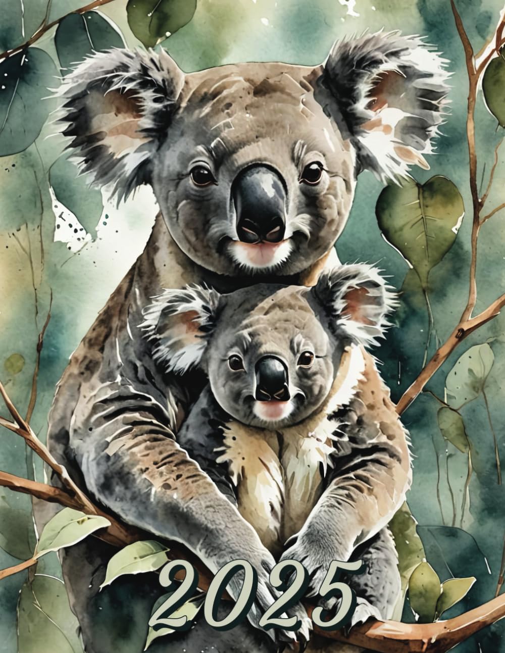 Amazon.com: 2025: Monthly Calendar Planner with Koala and Baby: Farrell ...