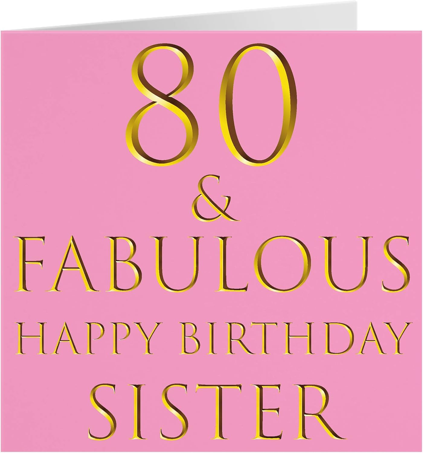 Amazon Sister 80th Birthday Card 80 Fabulous Happy amazon-sister-80th-birthday-card-80-fabulous-happy