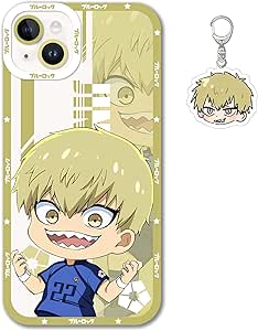 Amazon.com: SodaMeow Blue Lock Phone Case Compatible with iPhone 16/15 ...