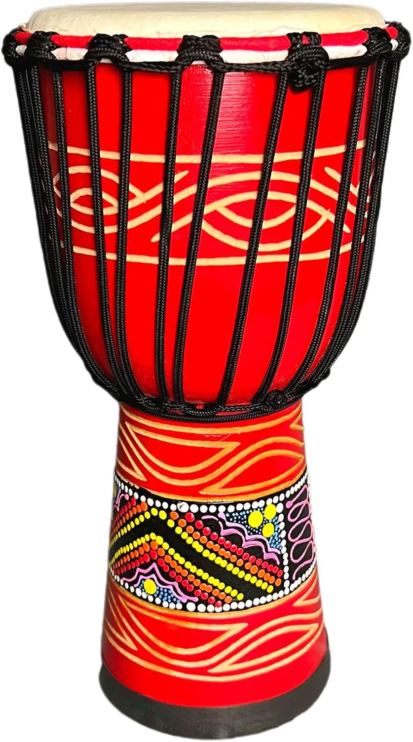 Amazon.com: SIPSOCE Djembe Drum 8'' Hand Drum Musical Instrument ...